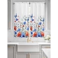 Bathroom Window Curtain, 4th of July Light Filtering Coffee Kitchen ...