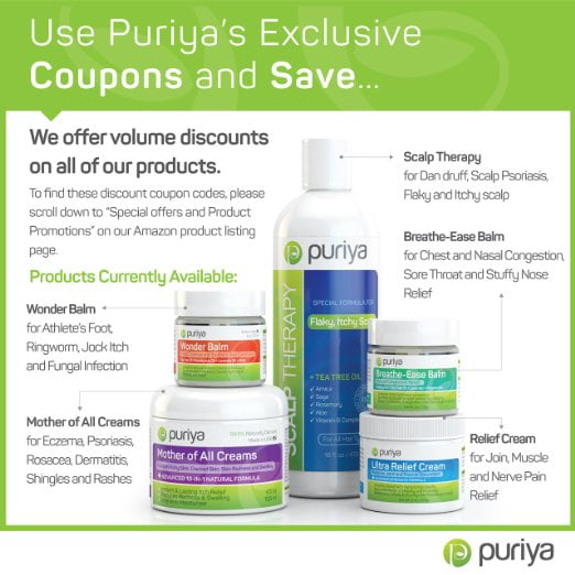 Puriya Natural Chest and Nasal Congestion Relief. Soothes Sore Throat ...