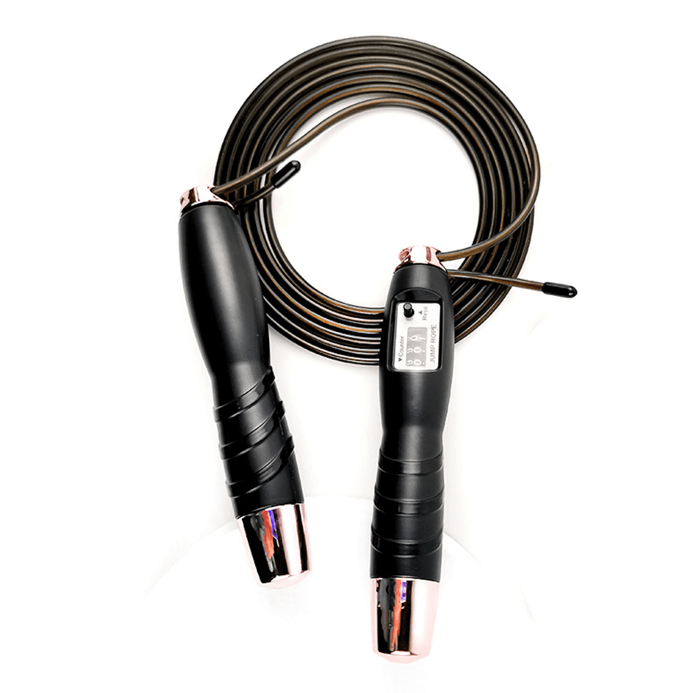 Speed Adjustable Jumping Rope Count Fitness Light Skipping Rope Tangle ...