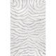 nuLOOM Zebra Hand Tufted Plush Wool Area Rug, 6' x 9', Gray - Walmart.com