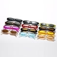 Vintage Small Frame Sunglasses For Men Women Niche Trendy Oval Candy ...