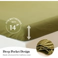 Simple&Opulence 100% Linen Sheet Set-Pure Linen Bedding Sheet-4 Pieces ...