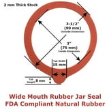 Box Of 12 Jar Rings [Wide Mouth] - Walmart.com