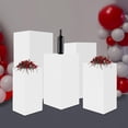 5pcs Metal Display Base Stand Wedding Props Iron Square Pillar Dessert ...