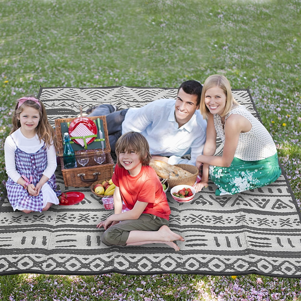 Outdoor Rugs for Patio, Reversible Plastic Straw Rug, RV Camping ...