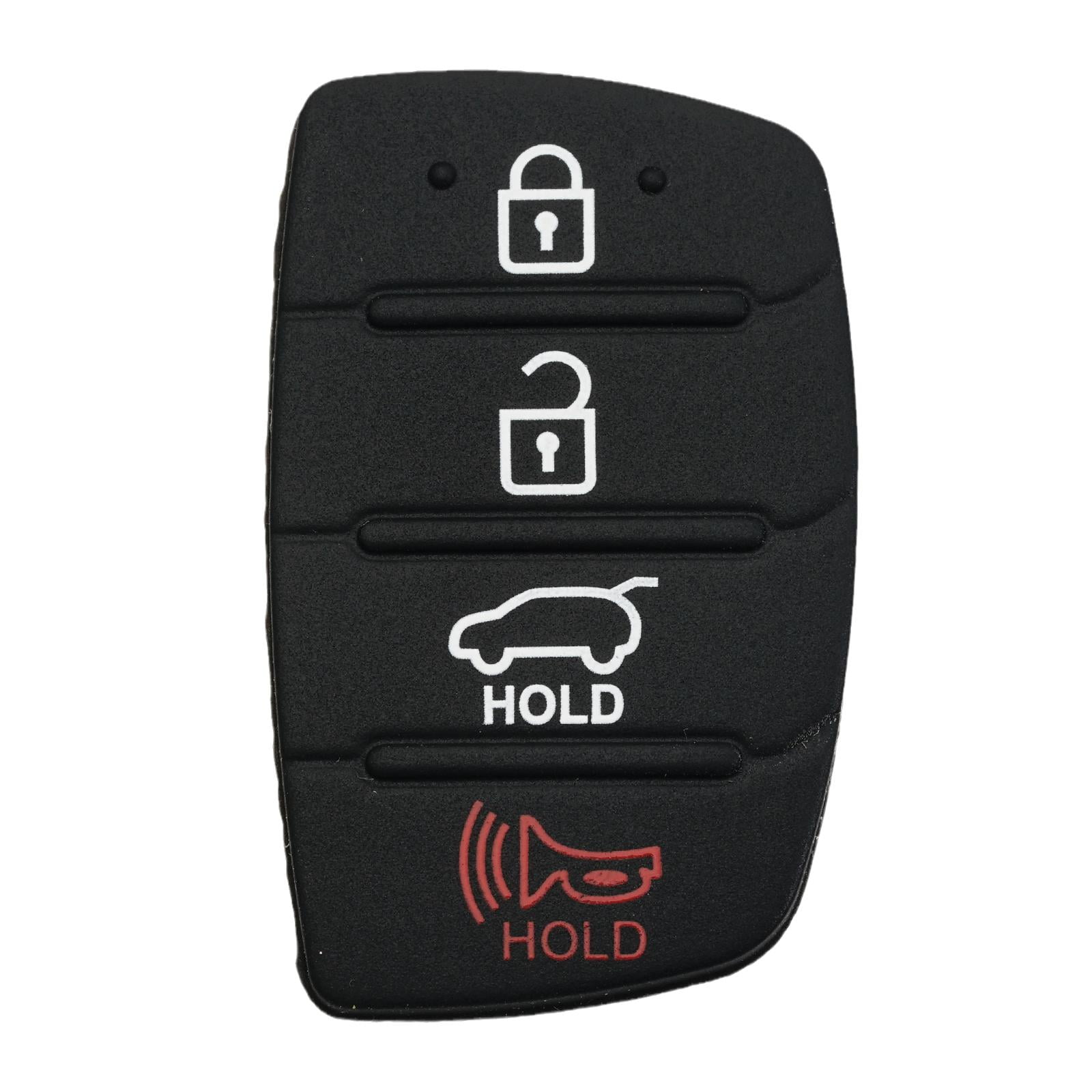 For Hyundai Replacement Rubber Pad Fit For 4 Button Remote Fob Key ...