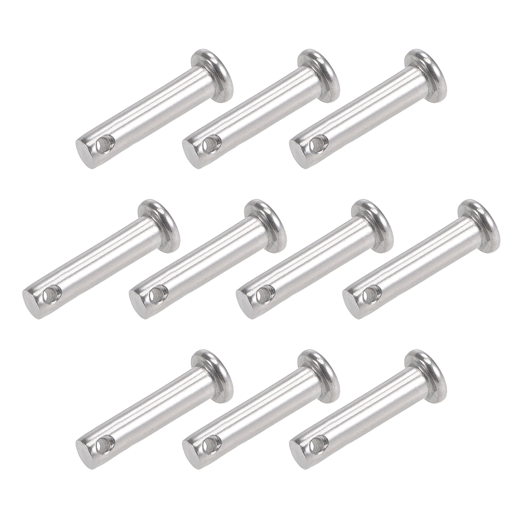 Single Hole Clevis Pins - 6mm x 25mm Flat Head 304 Stainless Steel Link ...