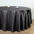 Efavormart 108 Inch Satin Round Tablecloth, Washable Linen Table Cover ...
