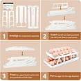 Niphanie Egg Dispenser , 28 Eggs Space-Saving Rolling Eggs Dispenser ...