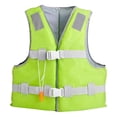 Adult Life Jacket with Whistle, Adjustable Buoyancy Vest, Reflective ...
