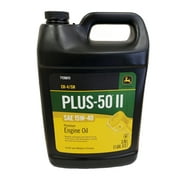 John Deere Plus-50 II SAE 15W-40 CK4/SN Premium Engine Oil, 2.5 Gallon ...