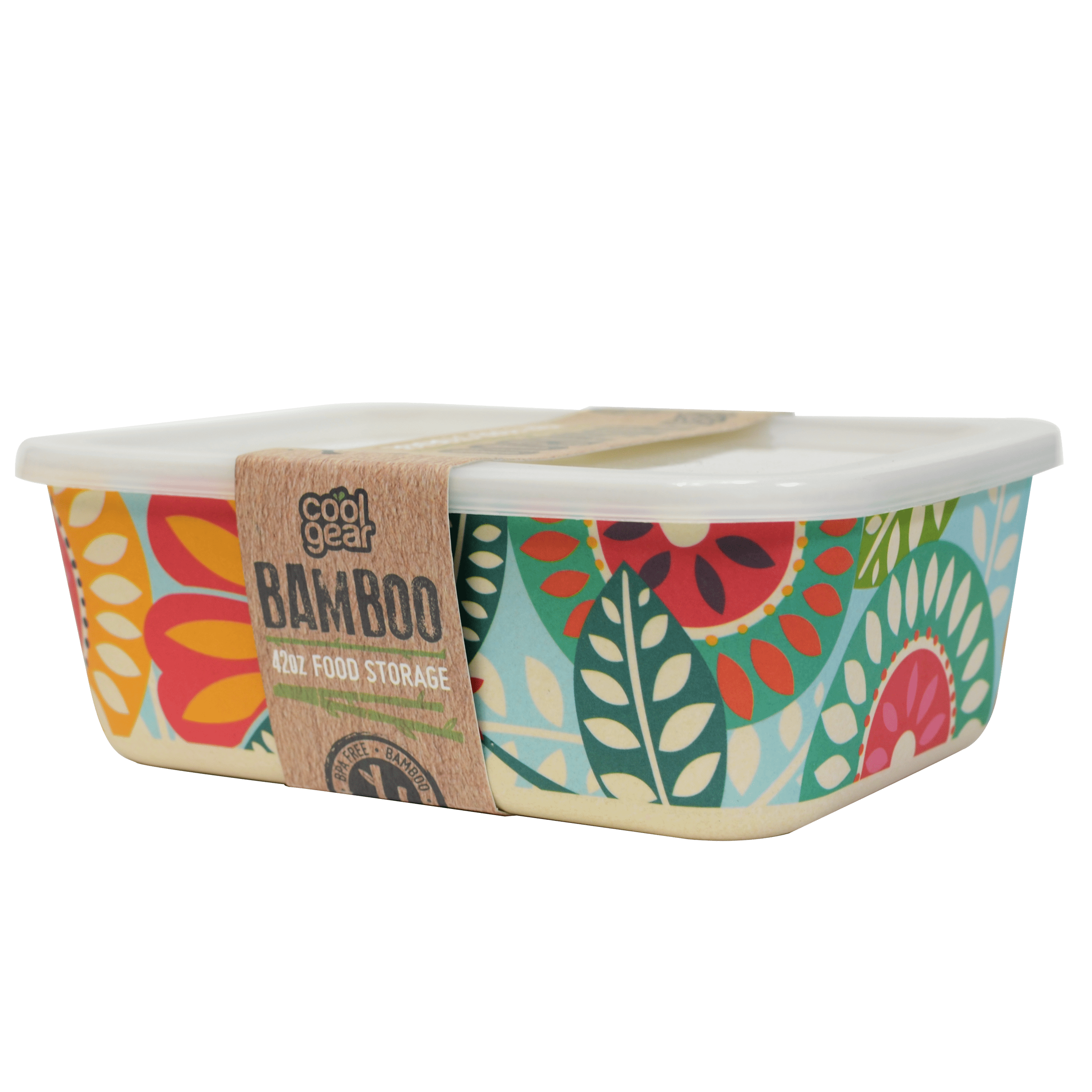 Cool Gear Large Rectangle Bamboo Food Container - Walmart.com