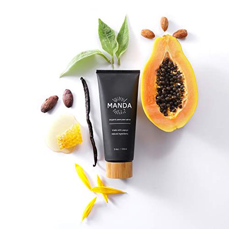 MANDA Organic Paw Paw Salve (Papaya) | Sunburn & Itch Cream for Natural ...