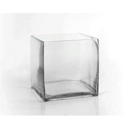 8" Clear Glass Square Vase - Walmart.com