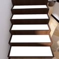 2D Flat Black and Golden Marble-pattern Stair Treads, Machine Washable ...