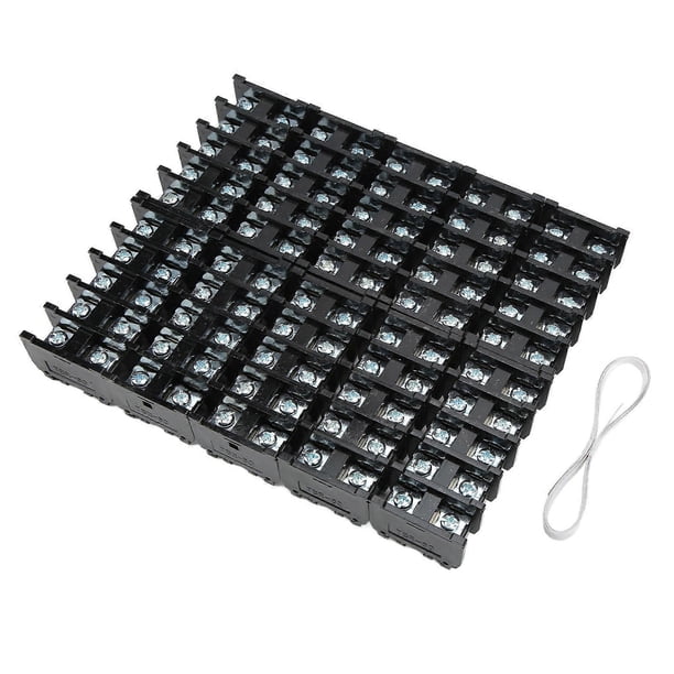 50pcs TBR?60 Terminal Block Rail Type Anti Slip Screw Terminal for ...