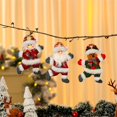 4 Pcs Christmas Tree Decorations Santa Pendant Hanging Holiday ...