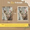 Aarocafa – Floral Highland Cow Canvas Art | Cottage Core Vintage ...