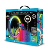 Bower 12-inch LED RGB Ring Light Studio Kit with Special Effects; Black ...