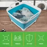 Wakeman Outdoors 9L Collapsible Wash Basin - Portable Sink with Drain ...