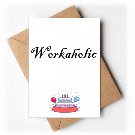 Stylish Word Workaholic Art Deco Fashion Happy Birthday Greeting Cards ...