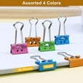 Coideal Smiling Binder Paper Clips - 40 Pcs 19mm Mini Colored Metal Fun ...