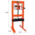 【LuckyNote】Ironton 6-Ton Hydraulic Bottle Jack Shop Press with Gauge ...