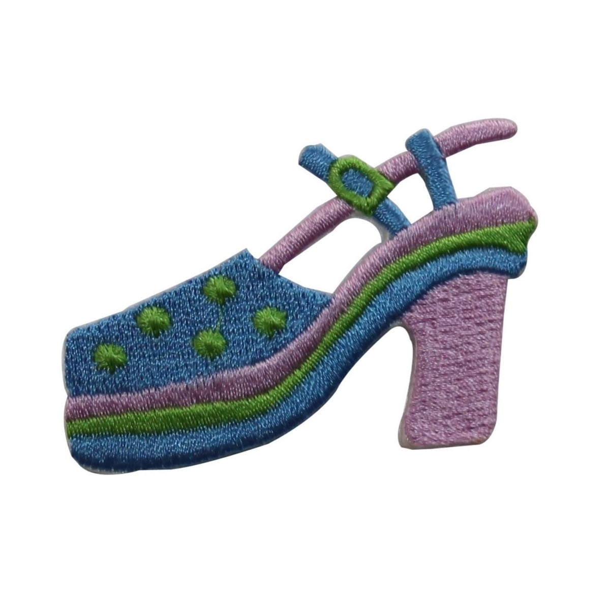 ID 7430 Spotted Sandal High Heel Patch Fashion Shoe Embroidered Iron On ...
