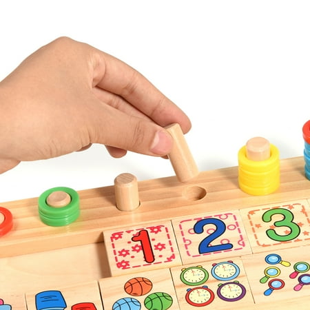 Sonew Educational Wooden Toy, Number Wooden Toy,Creative Funny Wooden ...