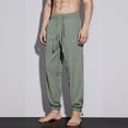 AGKIZG Solid Color Men's Ankle Tied Sweatpants Loose Slim Drape ...