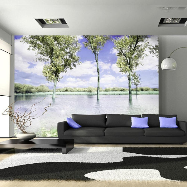 Tiptophomedecor Landscape Wallpaper Wall Mural - Spring Scenery ...
