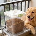 Cmunyle Pet Food Storage Container For Dog Food With Rolling Wheels ...