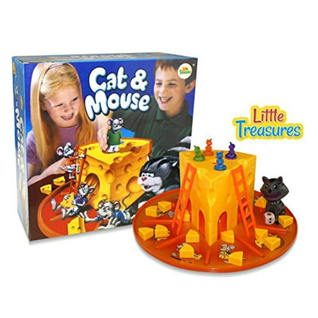 Little Treasures Cat and Mouse Cheese Game Kid's Interaction Cat Mouse ...