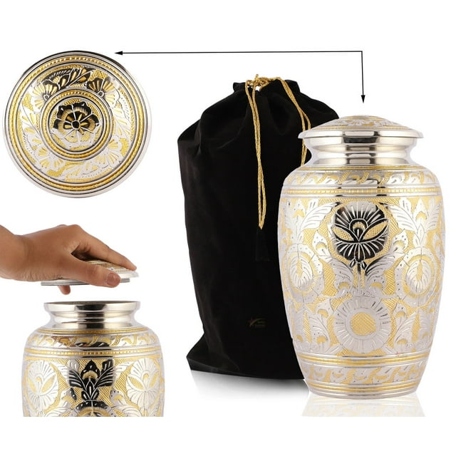 Urns for Human Ashes Adult Size Handcrafted Cremation Funeral Burial ...