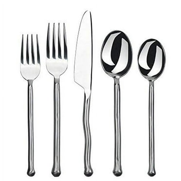 Gourmet Settings (GS) Silver Braid 18/10 Stainless Steel 20pc. Flatware ...