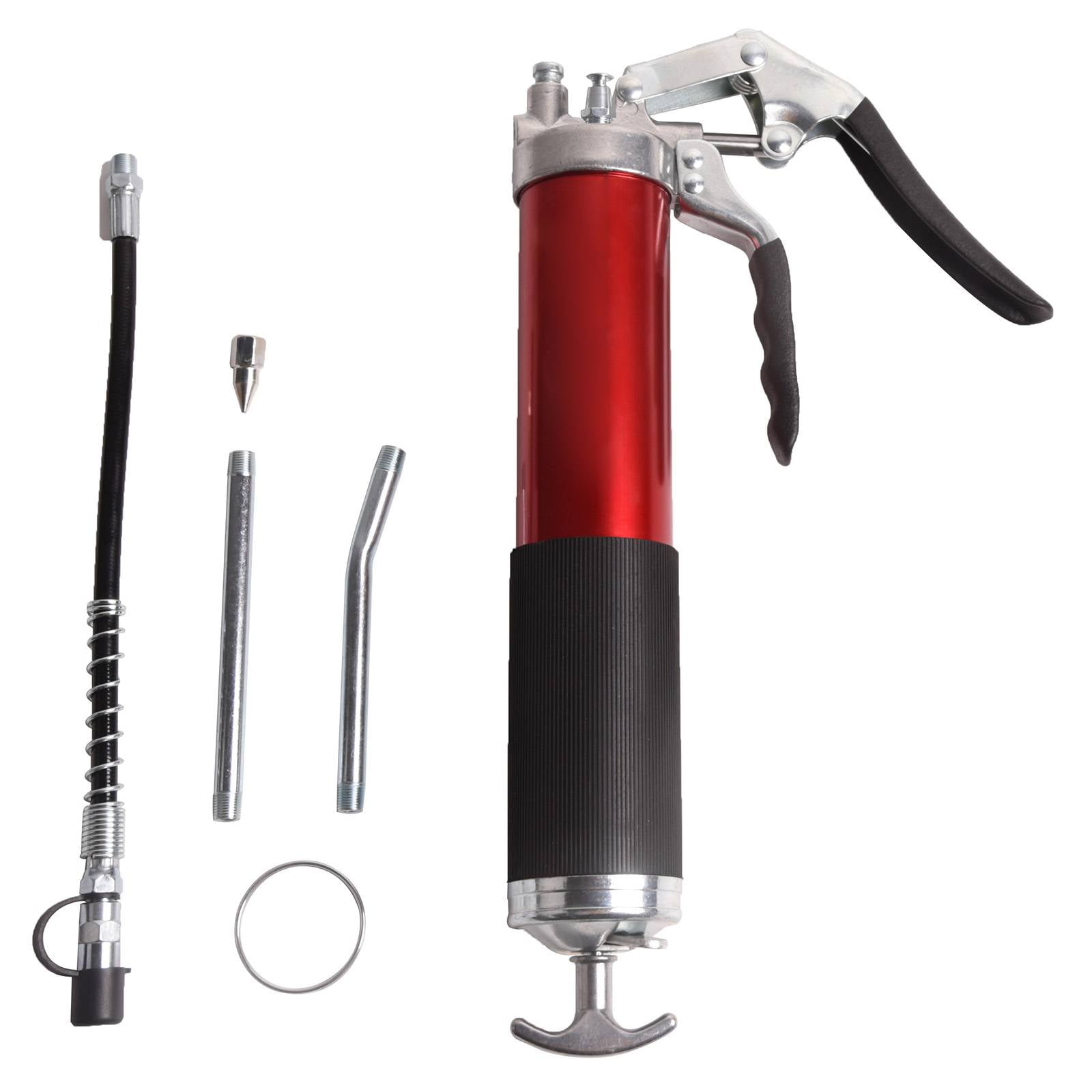 Dawot Hand Grease Gun, 5000 PSI Pistol Grip Grease Gun Set 14oz Load ...