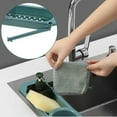 Sink Storage Rack Holder Tray- Dish Cloth Hanger Sink Caddy Drainer ...