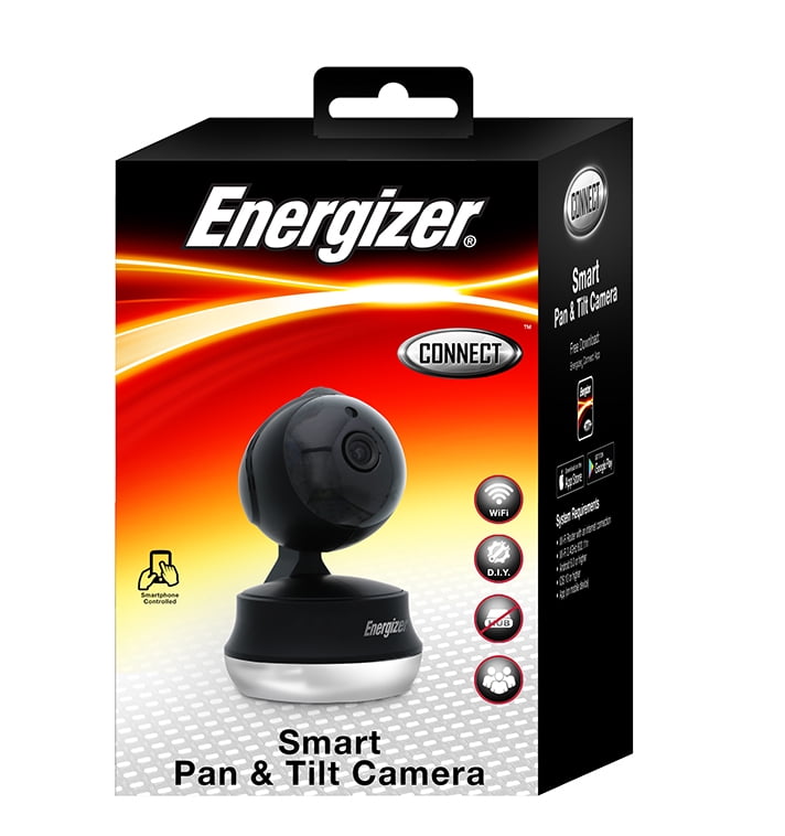 Energizer Connect WI-FI Smart Indoor Pan & Tilt Camera Home Security ...