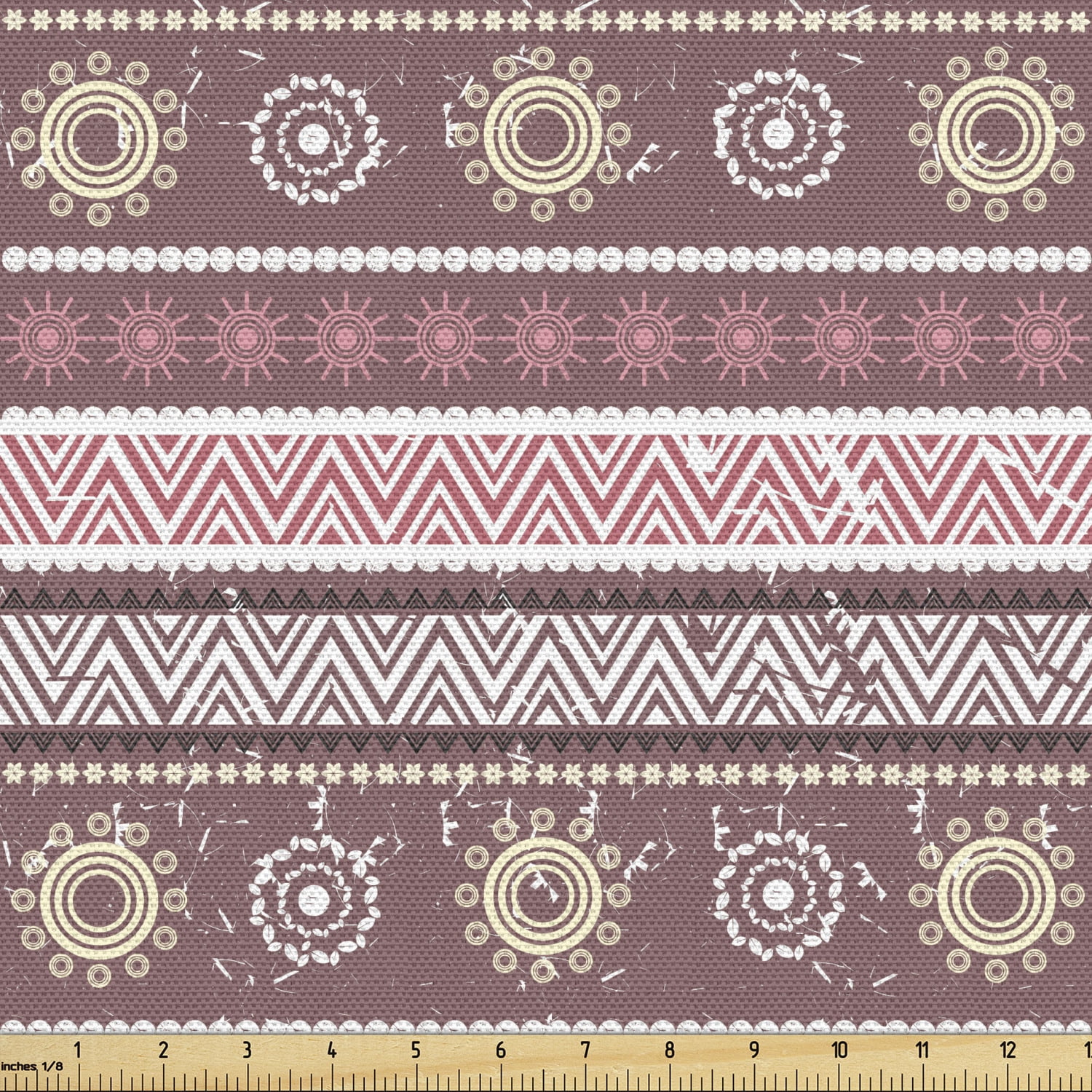 Zambia Fabric by the Yard Upholstery, Antique Traditional in Earthen ...