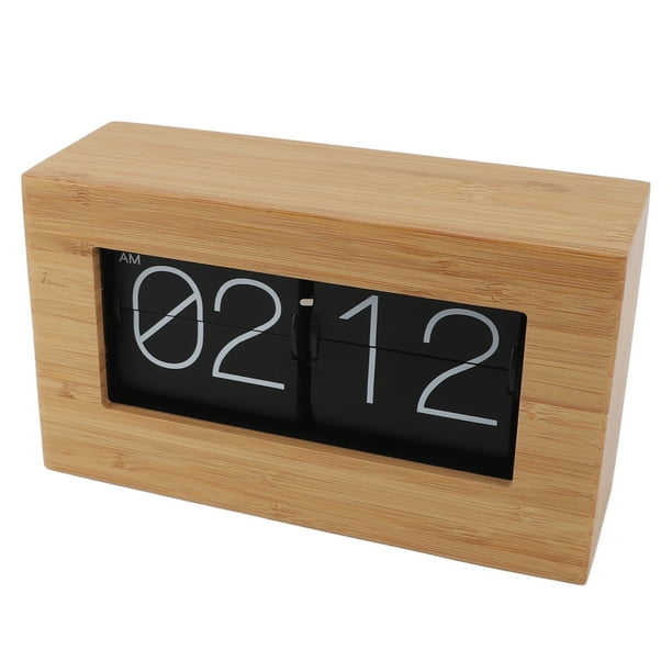 Automatic Page Turning Clock, 12 Hours Time Adjustment Knob Electronic ...