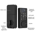 Smart Wood Door Lock Password Fingerprint Bluetooth Electronic Deadlock ...