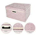 ANMINY Collapsible Storage Bins with Lids Fabric Decorative Storage ...