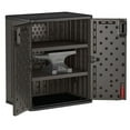 Suncast Outdoor Lockable 36 in. Storage Cabinet Locker for Garden, Shed ...