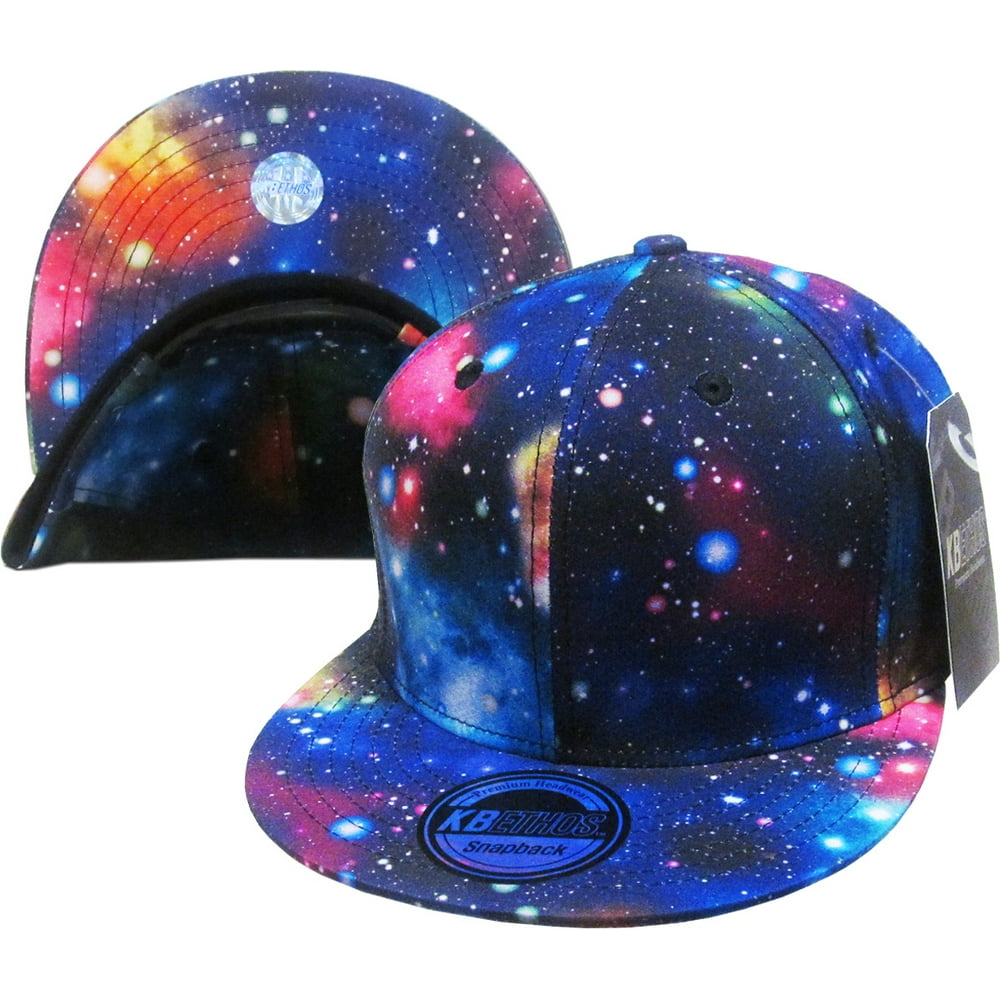 Galaxy Snapback Baseball Cap Space Hat Adjustable - Walmart.com ...