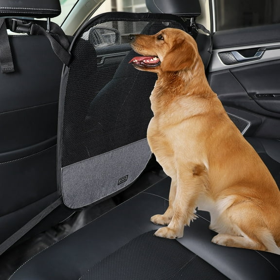 116x76CM Dog Car Barrier Vehicle Pet Barrier Backseat Mesh Dog Car ...