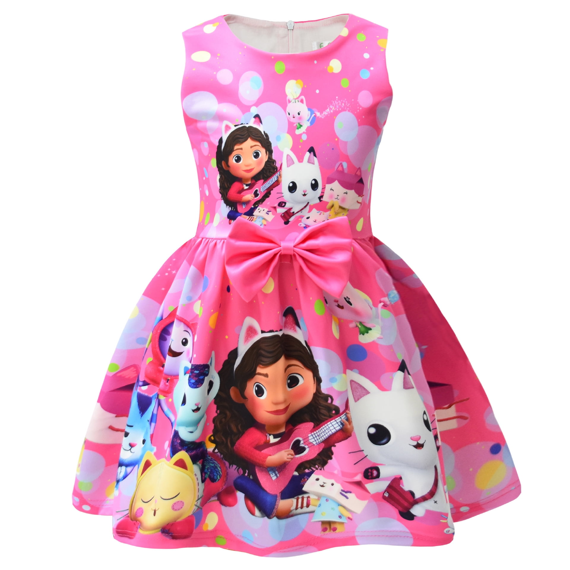 Click here for Cartoon Gabbys Doll Bow Girls Dress-Zjkdgjkj prices