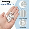 Uxcell 30 Pcs Aluminum Crimping Loop Sleeve, 3/16 Inch(5mm) Round Wire ...