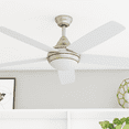Prominence Home 52" Ashby Champagne Remote Control Ceiling Fan, 5 ...