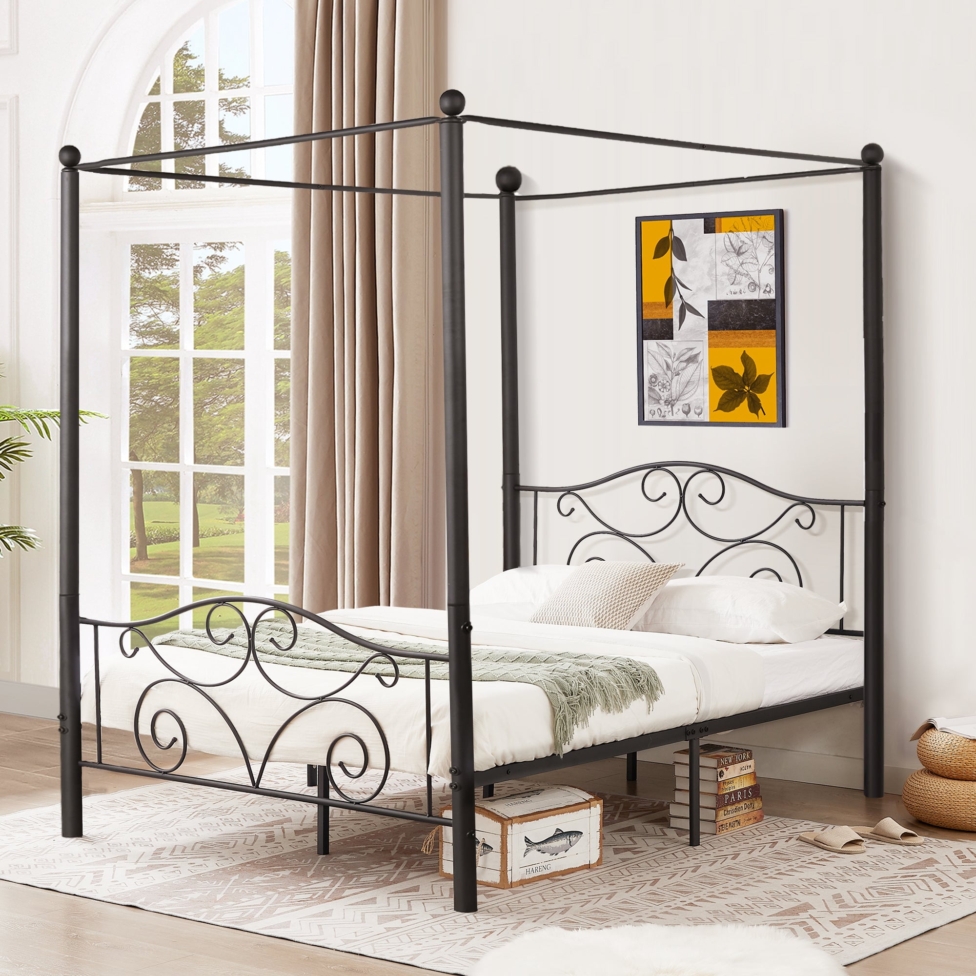 Wrought Iron Four Poster Bed Frames