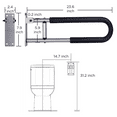 ARDIKAMA Handicap Grab Bars Rails 23.6 inch Toilet Handrails Handrails ...